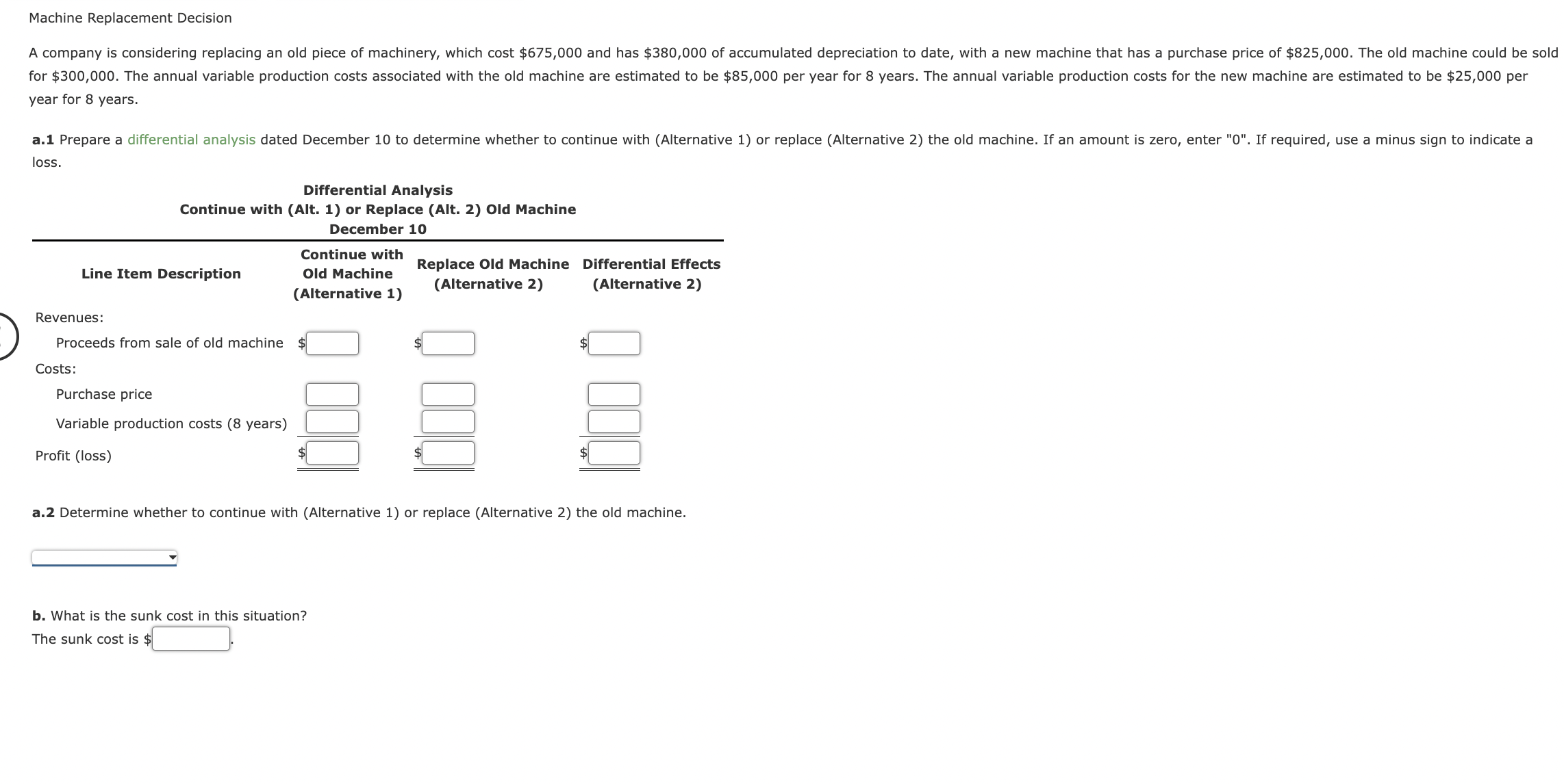 Solved Machine Replacement Decisionyear for 8 | Chegg.com