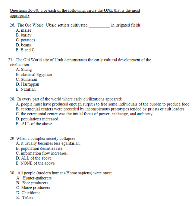 Solved PART 1. Multiple Choice. Fill in the blanks for | Chegg.com