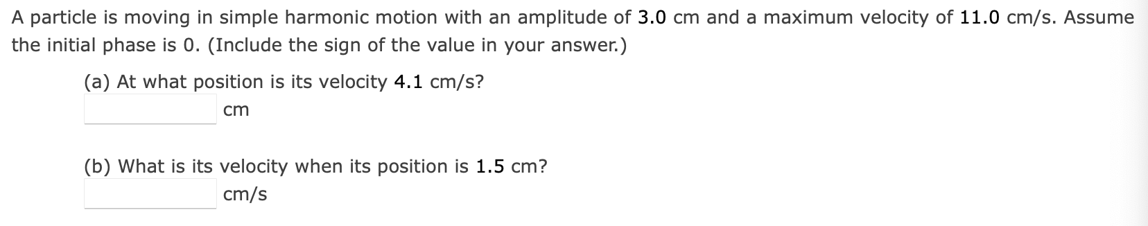 Solved A particle is moving in simple harmonic motion with | Chegg.com