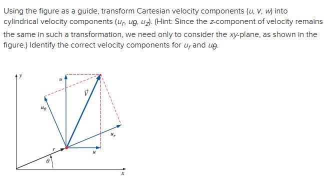 Using the figure as a guide, transform Cartesian | Chegg.com
