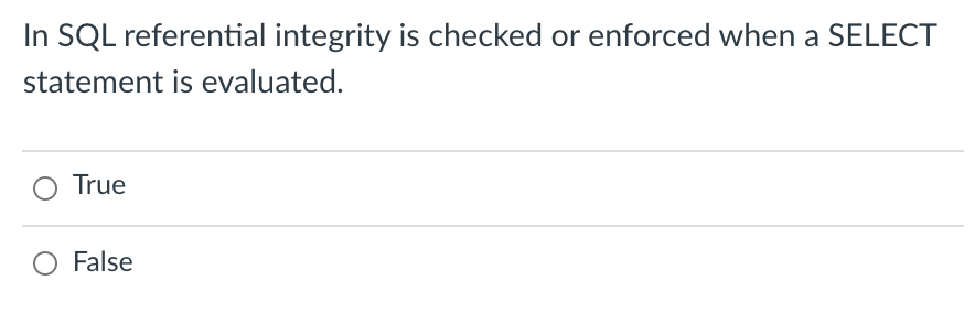 Solved SQL's data model is the same as that of the | Chegg.com