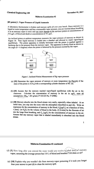 Solved Midterm Exmination \( { }^{12} \)[85 ﻿points] 1. | Chegg.com