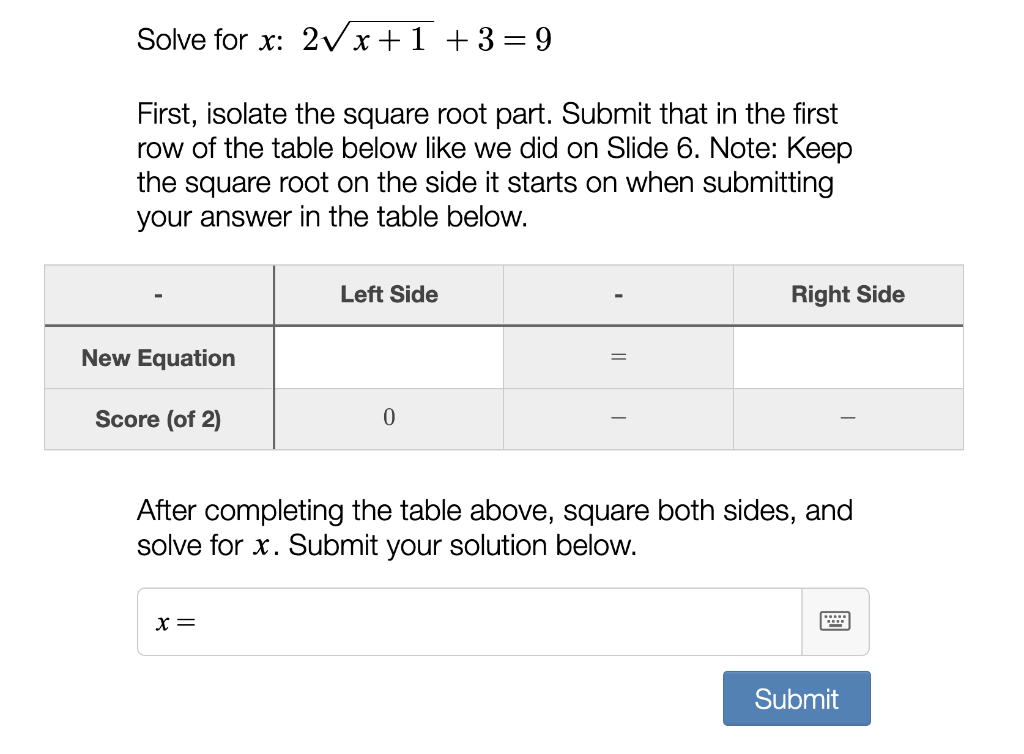 Parts Of A Radical Expression