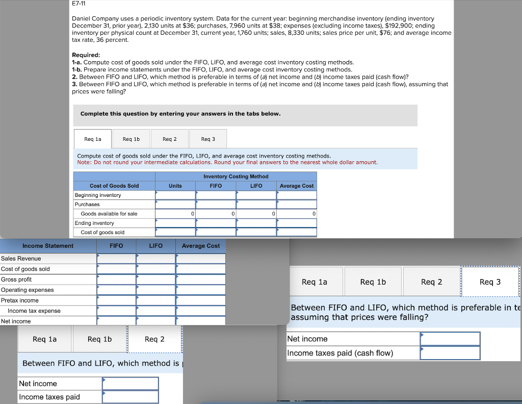Solved Daniel Company uses a periodic inventory system. Data | Chegg.com