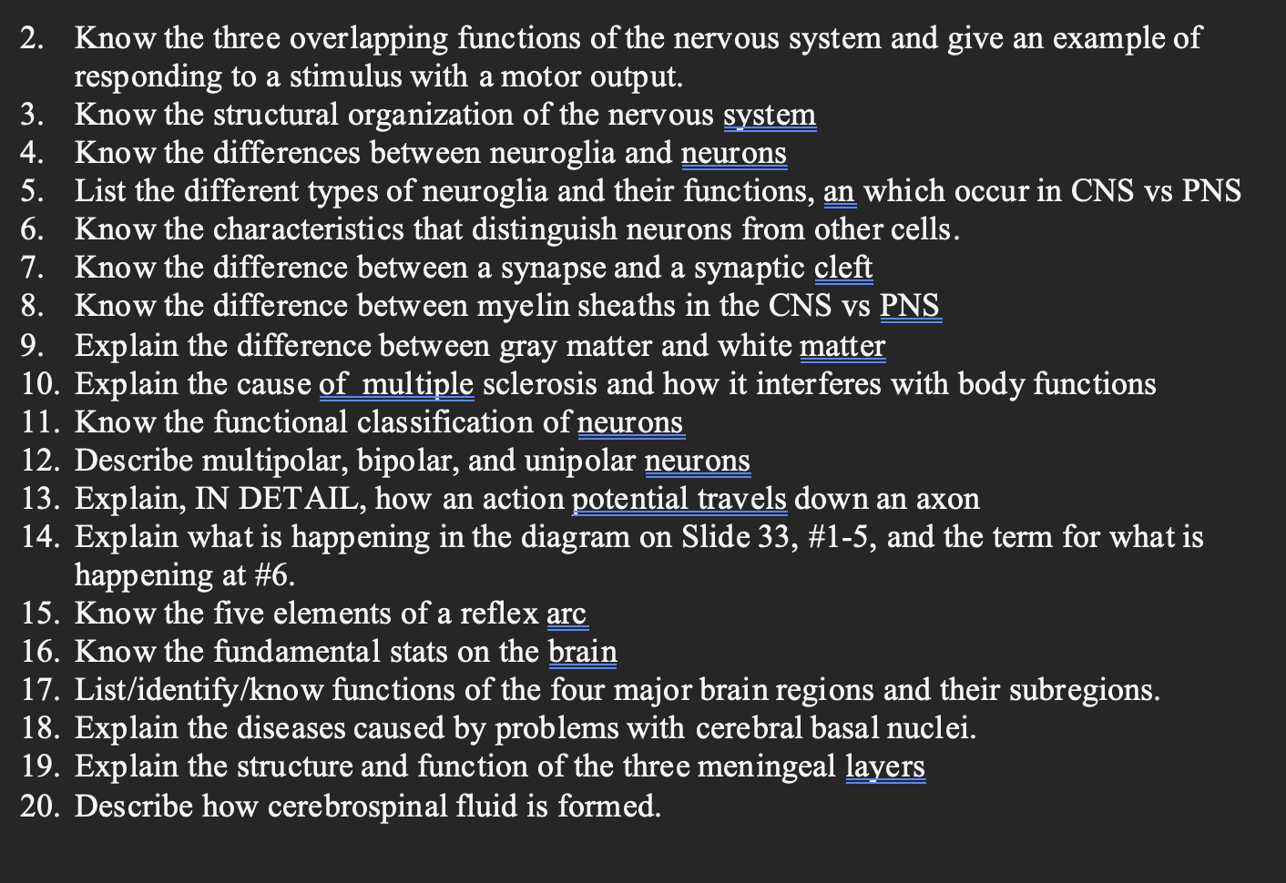 Solved 2. Know the three overlapping functions of the | Chegg.com
