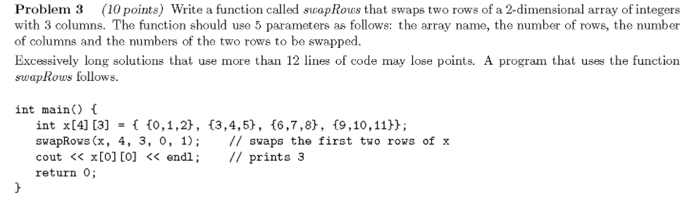 Solved Problem 3 (10 points) Write a function called | Chegg.com