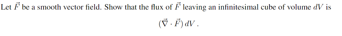 Solved Let F be a smooth vector field. Show that the flux of | Chegg.com