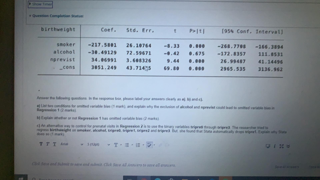 Question Completion Status: QUESTION 16 The following | Chegg.com