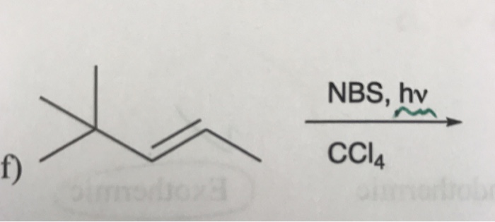 Solved NBS, hv CCl4 f) | Chegg.com