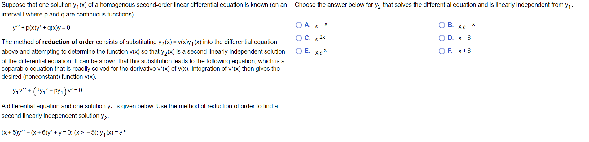 Solved Show directly that the given functions are linearly | Chegg.com