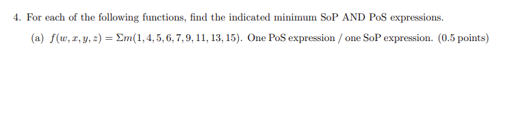 Solved 4. For each of the following functions, find the | Chegg.com
