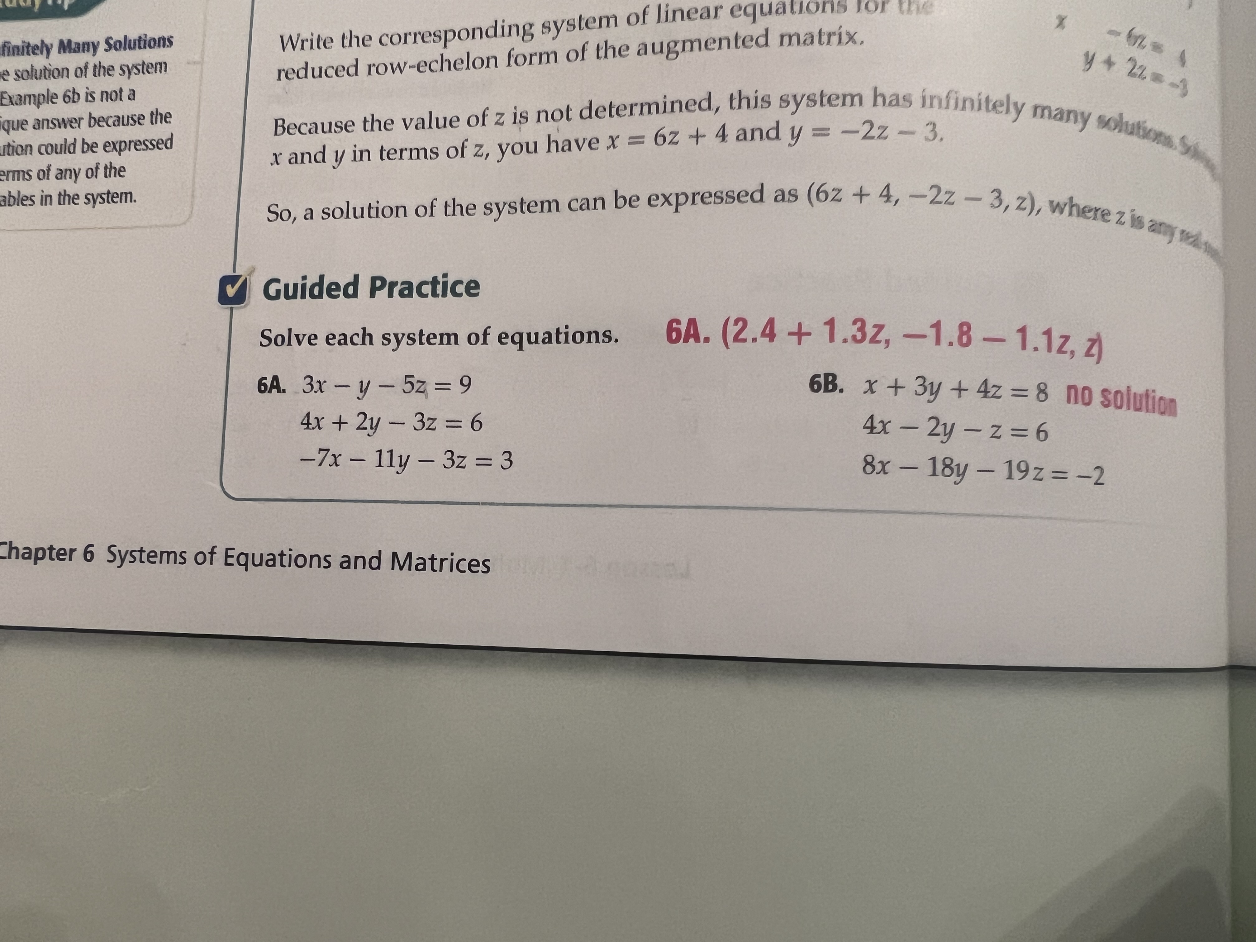 Solved 2R3+R2 [00100113] Reduced row-echelon form The | Chegg.com