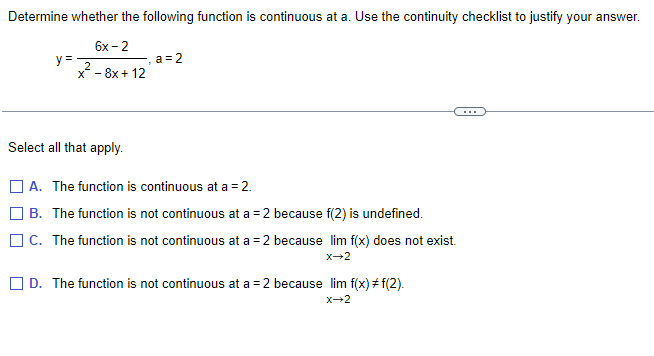 Solved Determine whether the following function is | Chegg.com
