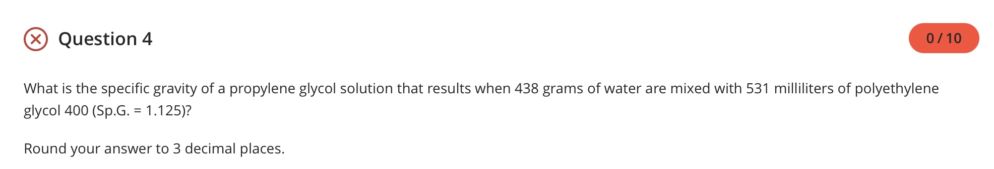 Solved Question 4What is the specific gravity of a propylene | Chegg.com