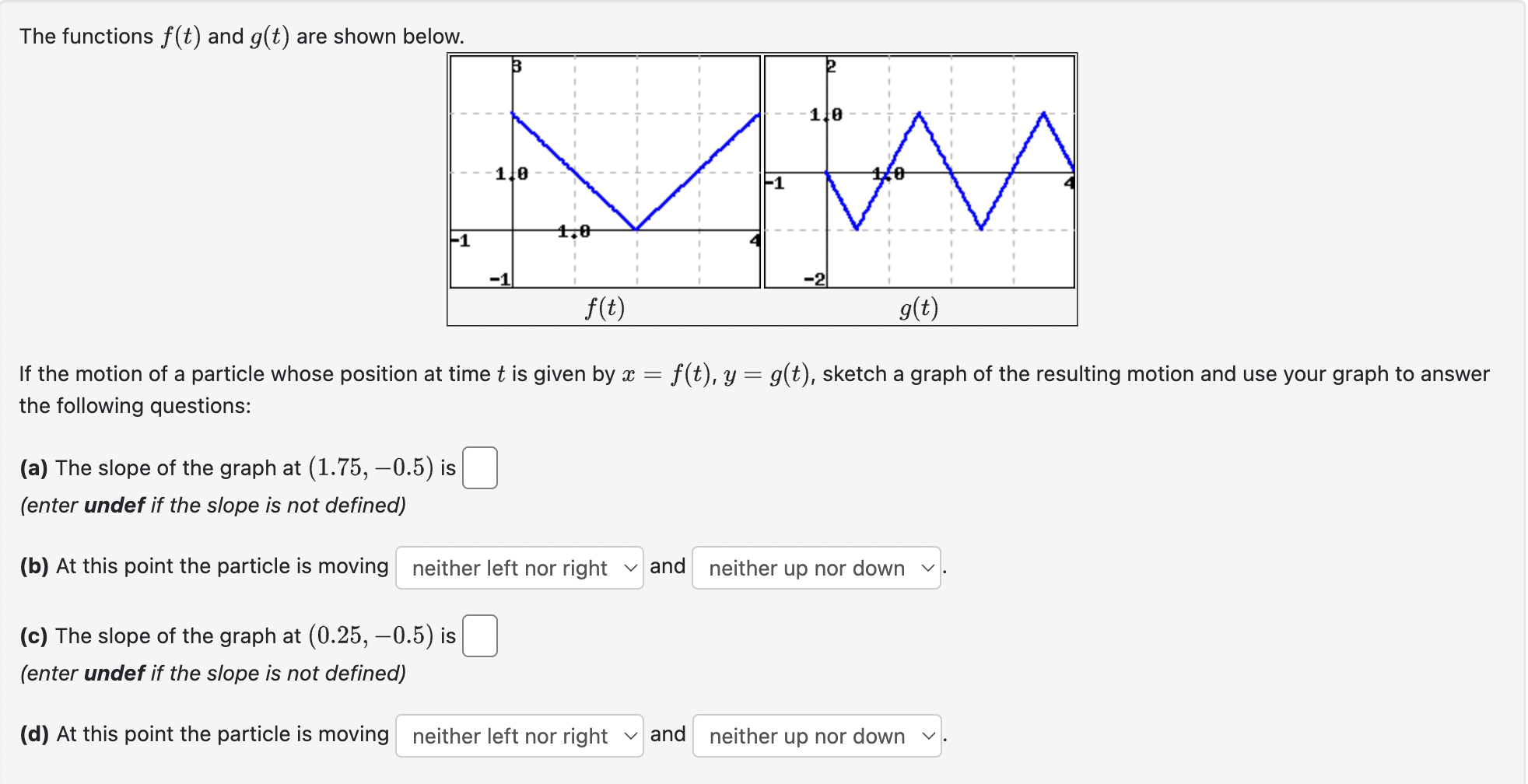 Solved The Functions F T And G T Are Shown Below If The