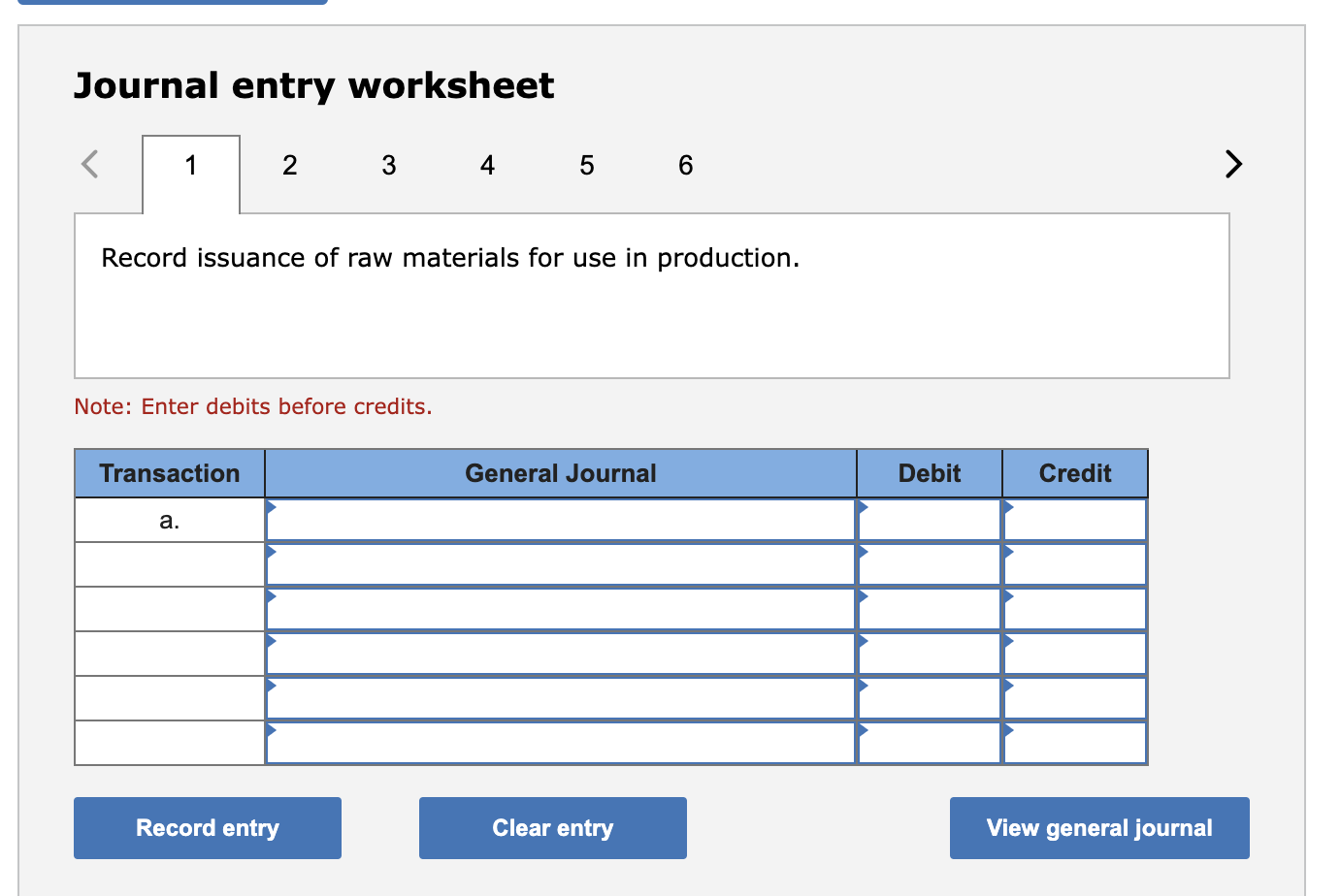 Solved Journal entry worksheet Record direct labor costs | Chegg.com