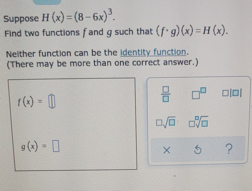 Solved Suppose that the functions h and g are defined as | Chegg.com