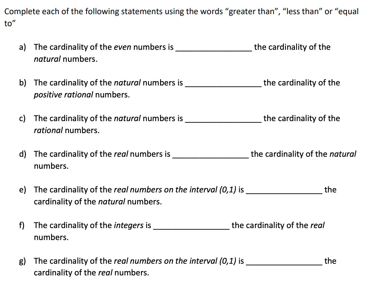 Solved Complete each of the following statements using the | Chegg.com