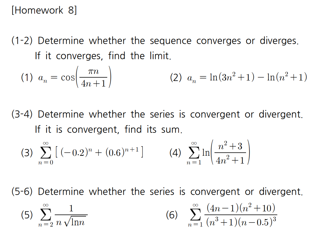 Solved WORKSHEET ABOUT CONVERGENT SERIESDetermine whether | Chegg.com