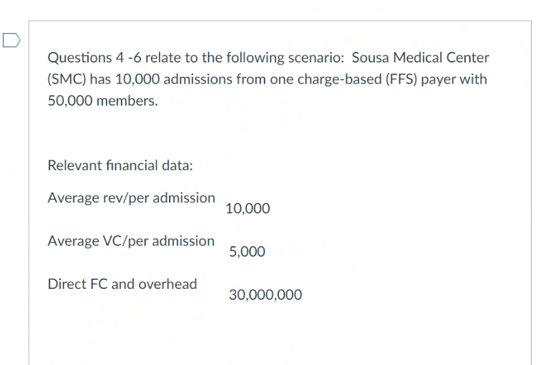 Solved Questions 4-6 relate to the following scenario: Sousa | Chegg.com