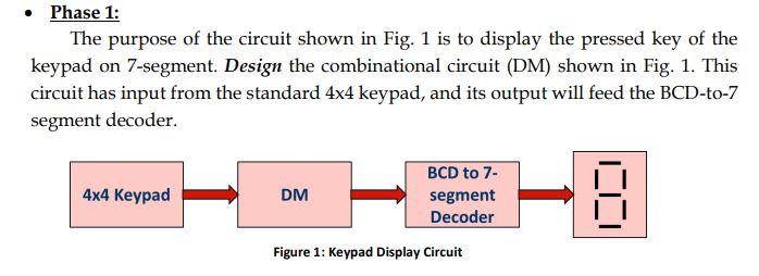 Solved Phase 1: The purpose of the circuit shown in Fig. 1 | Chegg.com