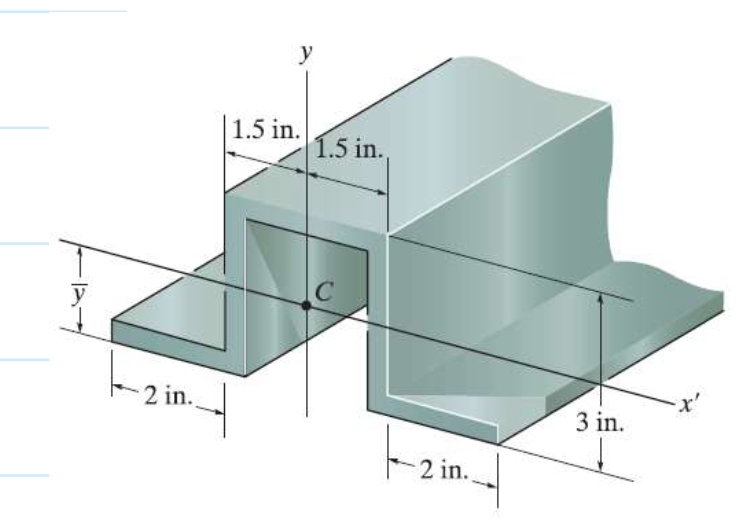 Solved Determine y which locates the centroid C of the | Chegg.com Solved Determine y which locates the centroid C of the | Chegg.com