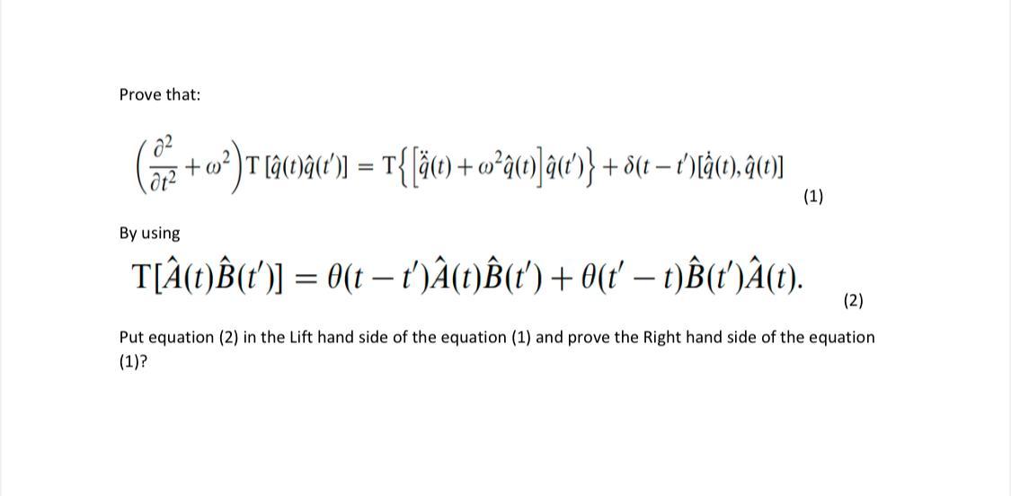 Solved Prove that: | Chegg.com