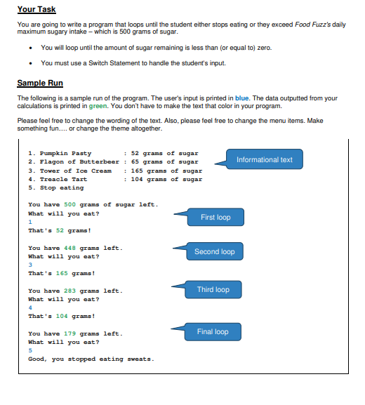 Solved Your Task You are going to write a program that loops | Chegg.com