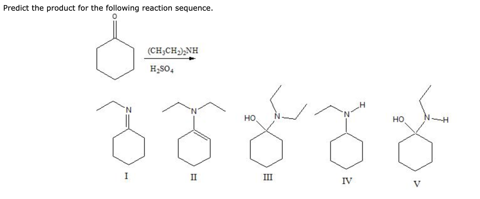 Solved Predict the product for the following reaction | Chegg.com