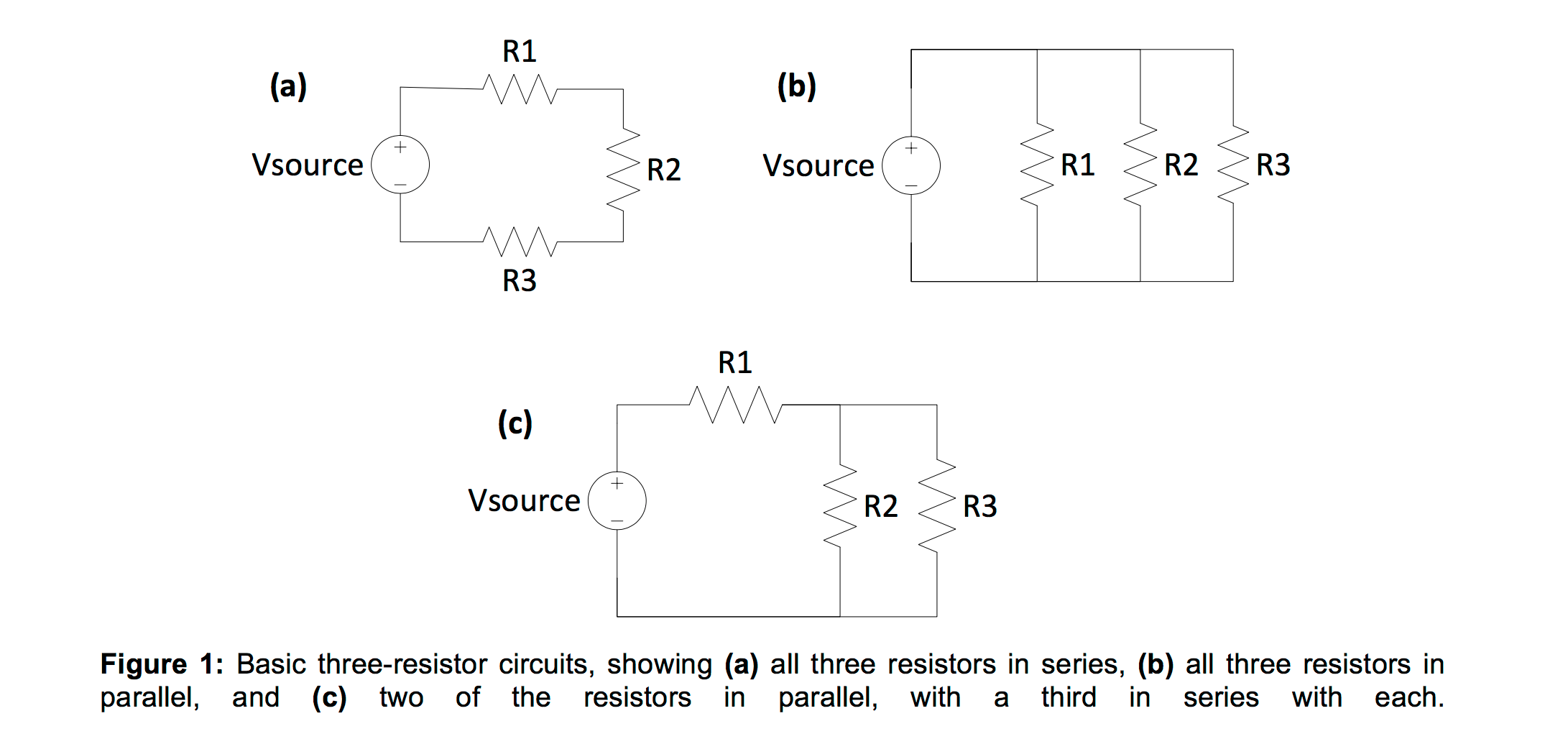 Solved R1 Vsource R2 R1 R2R3 R3 R1 Vsource R2 R3 Figure 1: | Chegg.com