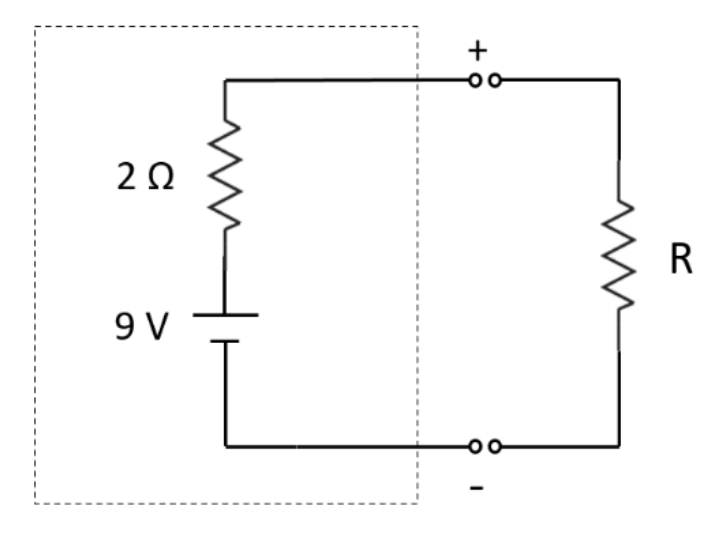 Solved A basic model for a “real” battery is shown at right. | Chegg.com