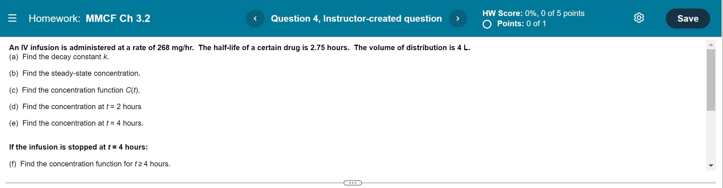 Homework: MMCF Ch 3.2 Question 3, Instructor-created | Chegg.com
