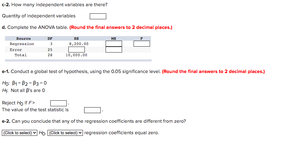 Solved Refer To The Following Regression Output Predictor 