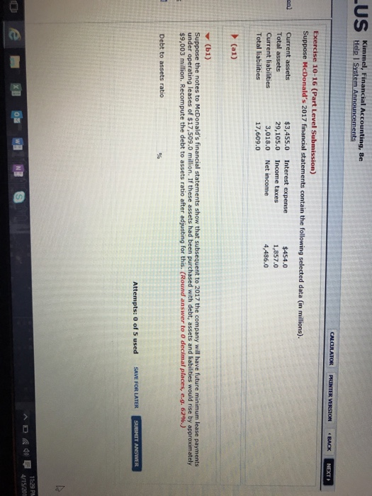 Solved iinni sien Be Help I S Exercise 10-16 (Part Level | Chegg.com