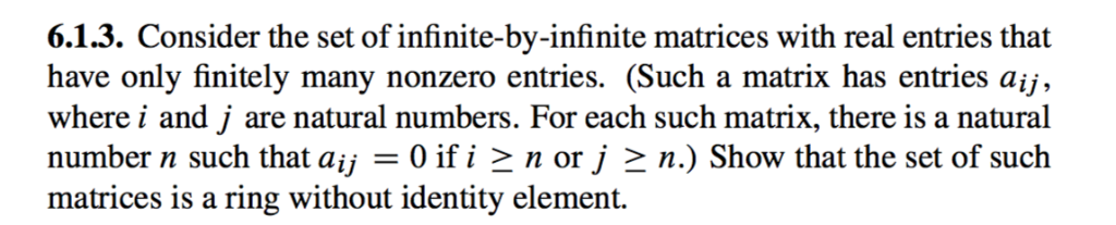Solved 6 1 3 Consider The Set Of Infinite By Infinite