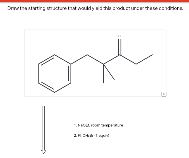 Solved Draw the starting structure that would yield this | Chegg.com