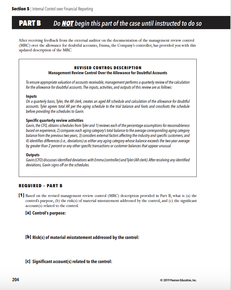 Solved Auditing Cases An Interactive Learning Approach