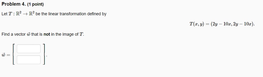 Solved Let T:R2→R2 be the linear transformation defined by | Chegg.com