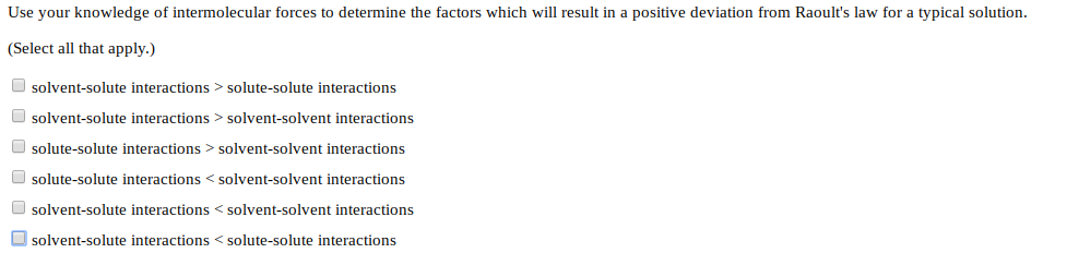 Solved Use your knowledge of intermolecular forces to | Chegg.com
