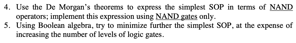 Solved Part III - Design of Combinational Logic Circuits 4 | Chegg.com