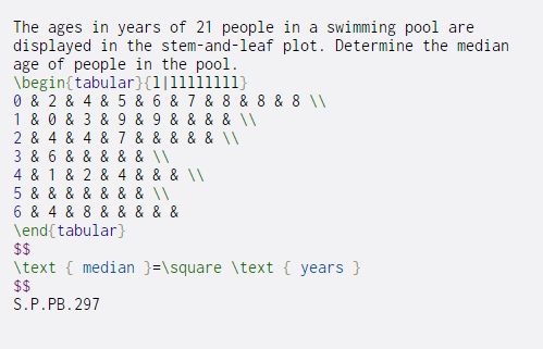 Solved The ages in years of 21 people in a swimming pool are | Chegg.com