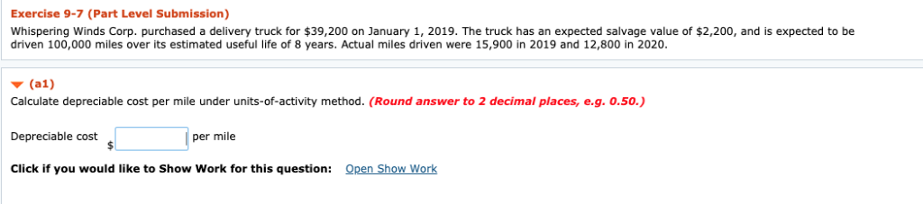 Solved Exercise 9-7 (Part Level Submission) Whispering Winds | Chegg.com