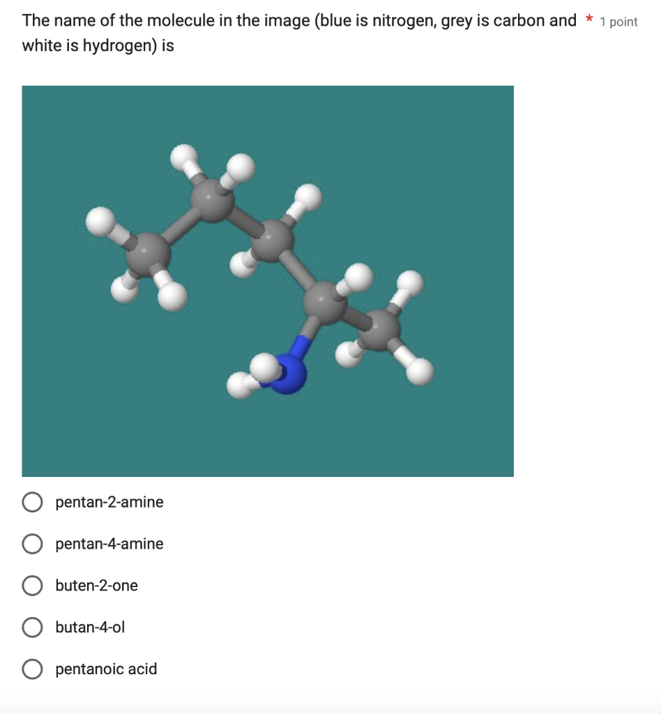 Solved The name of the molecule in the image (blue is | Chegg.com