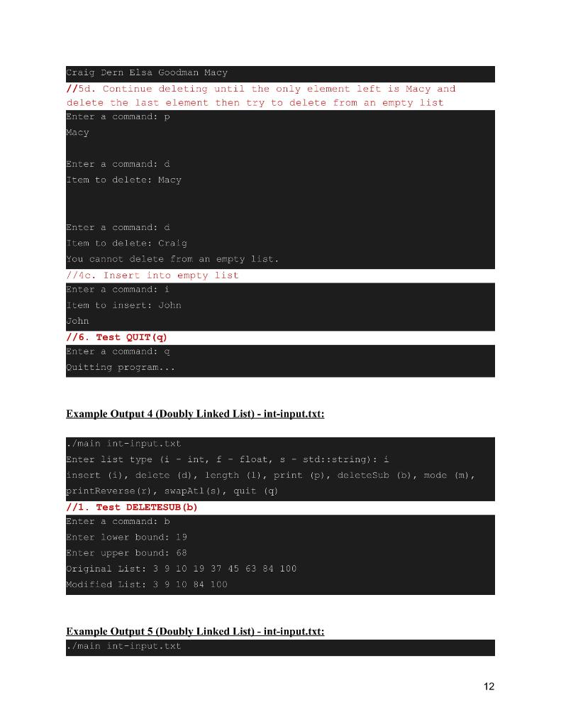 Solved This assignment is to implement a Sorted Doubly | Chegg.com