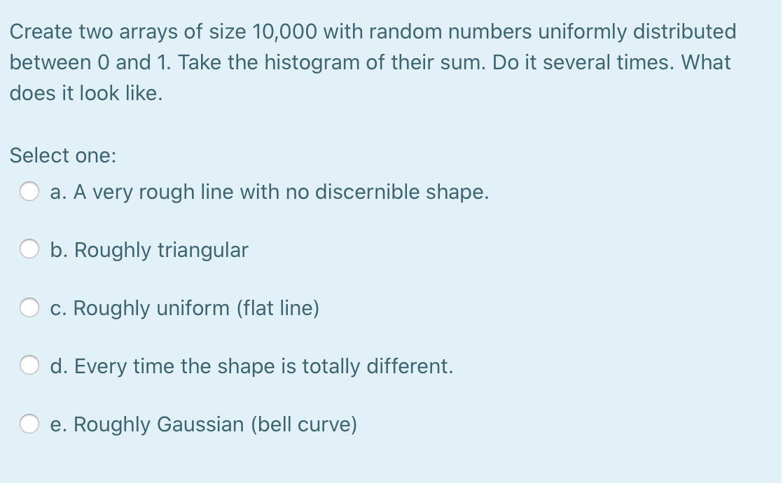 Solved Create two arrays of size 10,000 with random numbers | Chegg.com