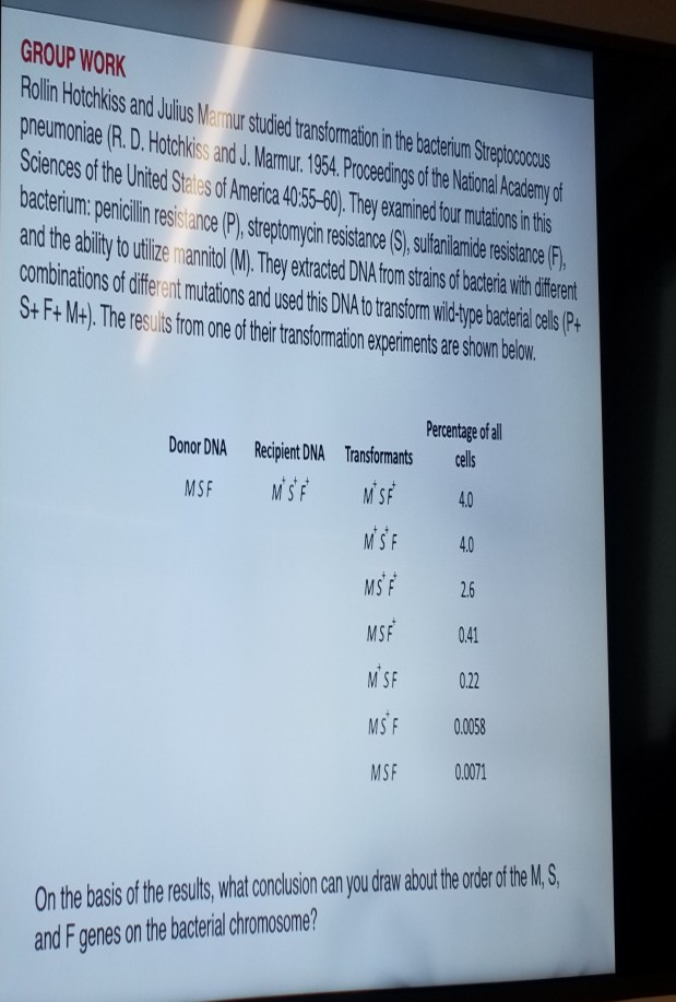 Solved GROUP WORK Rollin Hotchkiss and Julius Marmur studied | Chegg.com