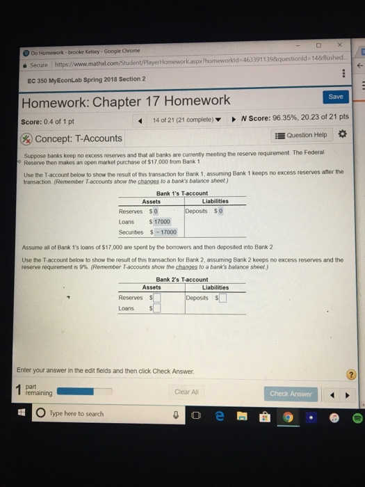 Solved Do Homework- brooke Kelsey- Google Chrome e Secure | Chegg.com