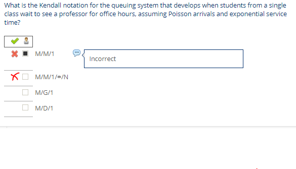 What is the Kendall notation for the queuing system | Chegg.com