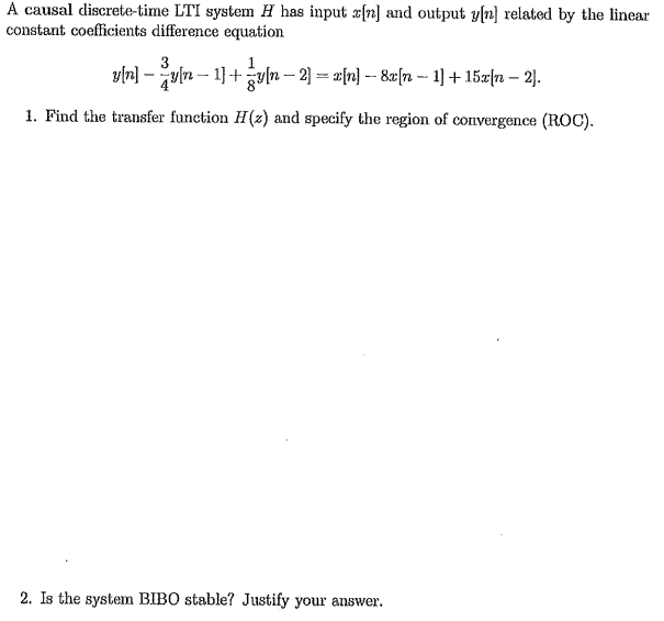Solved 3. Give Direct Form I and Direct Form II realizations | Chegg.com