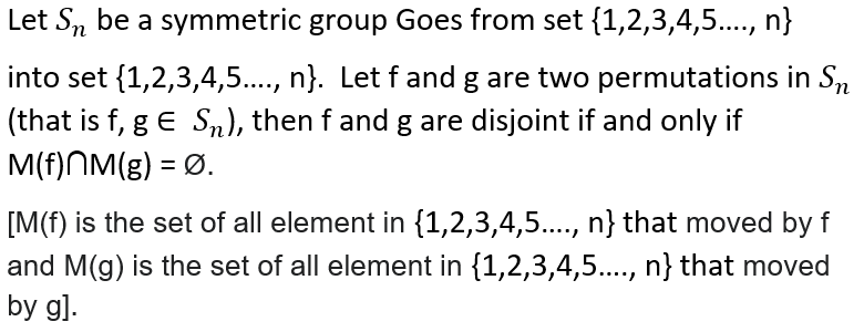 Solved Let Sn be a symmetric group Goes from set | Chegg.com